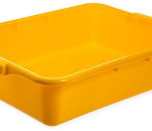 CFS N4401004 Comfort Curve Ergonomic Wash Basin Tote Box, 5" Deep, Yellow