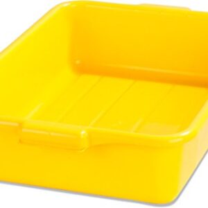 CFS N4401004 Comfort Curve Ergonomic Wash Basin Tote Box, 5" Deep, Yellow