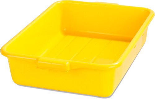 CFS N4401004 Comfort Curve Ergonomic Wash Basin Tote Box, 5" Deep, Yellow