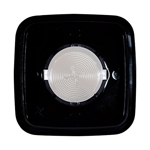 Univen Blender Jar Lid and Center Fill Cap Compatible with Oster & Osterizer Blenders Black Square