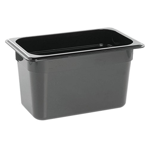 Cambro 46HP110 Black H-Pans 6" Deep 1/4 Size High Heat Food Pan-46HP110