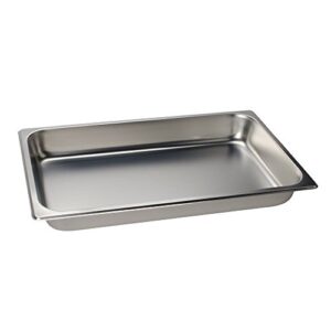 2 1/2" deep, full size standard weight economy stainless steel steam table / hotel pan