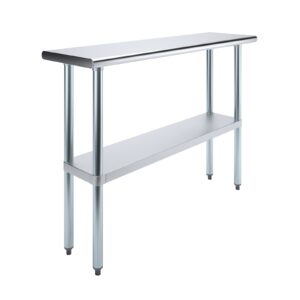 14"x48" work table stainless steel food prep worktable restaurant supply