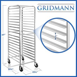 GRIDMANN Commercial Bun Pan Bakery Rack - 20 Sheet