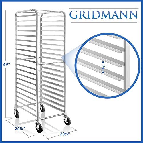 GRIDMANN Commercial Bun Pan Bakery Rack - 20 Sheet