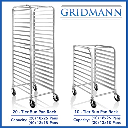 GRIDMANN Commercial Bun Pan Bakery Rack - 20 Sheet