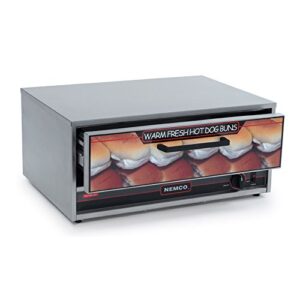 nemco - wide 64-bun capacity moist heat bun/food warmer