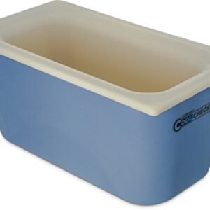 Carlisle FoodService Products CM1102C1402 Coldmaster CoolCheck 6" Deep Third-Size Insulated Food Pan, 4 Quart, Color Changing, White and Blue