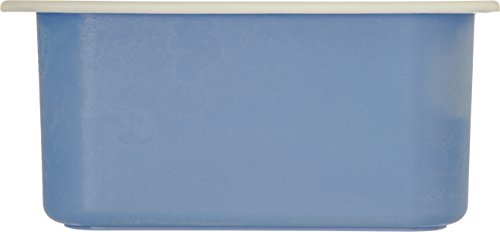 Carlisle FoodService Products CM1102C1402 Coldmaster CoolCheck 6" Deep Third-Size Insulated Food Pan, 4 Quart, Color Changing, White and Blue