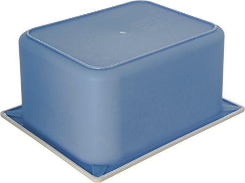 Carlisle CM1101C1402 Coldmaster CoolCheck 6" Deep Half-Size Insulated Cold Food Pan, 6 Quart, Color Changing, White/Blue