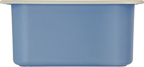 Carlisle CM1101C1402 Coldmaster CoolCheck 6" Deep Half-Size Insulated Cold Food Pan, 6 Quart, Color Changing, White/Blue