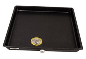 diversitech a/c secondary plastic condensate drain pan, 24" x 24", black (6-2424l)