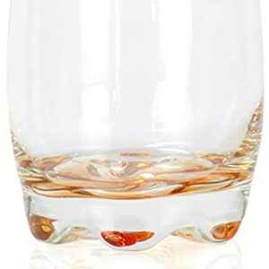 Red Co. Vibrant Splash Water/Beverage Glasses, 9.75 Ounce (6)