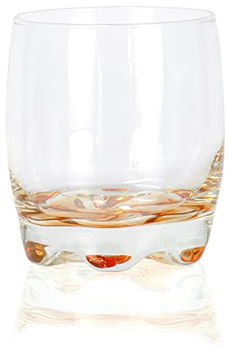 Red Co. Vibrant Splash Water/Beverage Glasses, 9.75 Ounce (6)