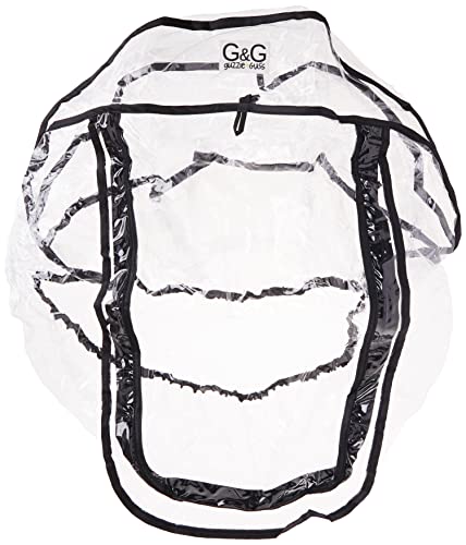 guzzie+Guss 3-in-1 Rain Cover, Fits Most Bassinets, Car Seats, and Pod Style Stroller Seats, Raincover Features Quick-Access Zipper Door and Side Ventilation