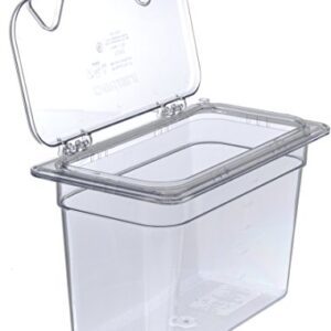 Carlisle FoodService Products Plastic Food Pan 1/3 Size 8 Inches Deep Clear