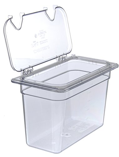 Carlisle FoodService Products Plastic Food Pan 1/3 Size 8 Inches Deep Clear