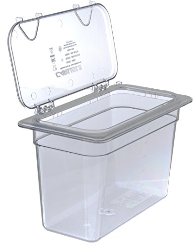 Carlisle FoodService Products Plastic Food Pan 1/3 Size 8 Inches Deep Clear