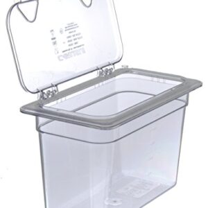 Carlisle FoodService Products Plastic Food Pan 1/3 Size 8 Inches Deep Clear