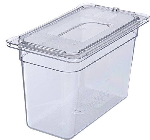 Carlisle FoodService Products Plastic Food Pan 1/3 Size 8 Inches Deep Clear