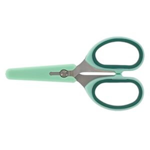 Baby Food Scissors 2 Pack w Covers- Parent Must-Have Safety Stainless Steel Shears to Make Every Bite Baby Sized and Safe- Portable For Babies & Toddlers Feeding (Meats, Fruits, and Vegetables)