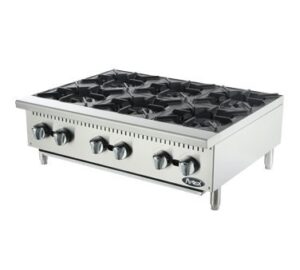 atosa athp-36-6 heavy duty 36'' six burner hotplate