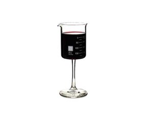 periodic tableware beaker wine glass