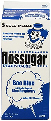 Gold Medal Products Co 3201 Cotton Candy Floss Sugar Boo-Blue Raspberry (SET OF 6 PER CASE)