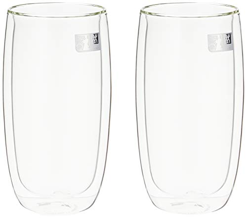 ZWILLING J.A. Henckels Beverage Glass Set, White 2 Count (Pack of 1)