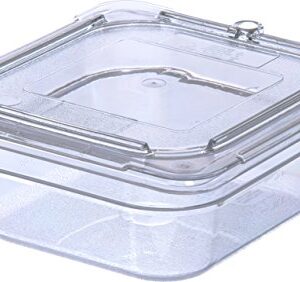 Carlisle FoodService Products 3068307 Plastic Food Pan, 1/6 Size, 2.5 Inches Deep, Clear