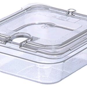 Carlisle FoodService Products 3068307 Plastic Food Pan, 1/6 Size, 2.5 Inches Deep, Clear