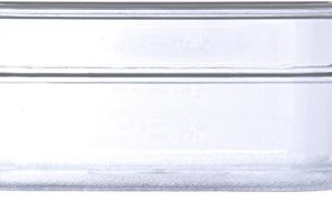 Carlisle FoodService Products 3068307 Plastic Food Pan, 1/6 Size, 2.5 Inches Deep, Clear