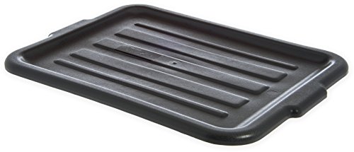 Carlisle FoodService Products N4401203 Comfort Curve™ Ergonomic Wash Basin Tote Box Lid, Universal, Black