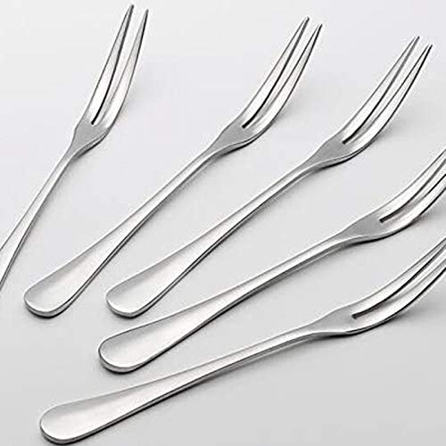 WARMBUY Small Stainless Steel Forks for Cocktail Appetizer Dessert Party, Set of 12