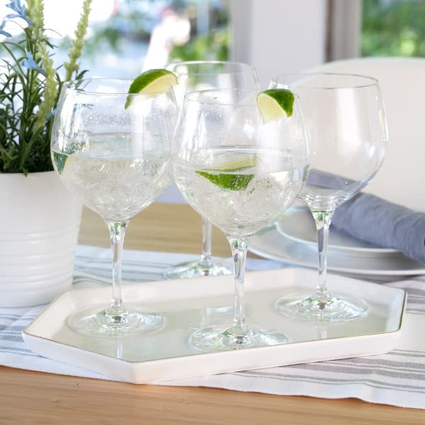 Spiegelau Special Gin and Tonic Glasses Set of 4 - European-Made Crystal, Modern Cocktail Glassware, Dishwasher Safe, Professional Quality Cocktail Glass Gift Set - 21 oz