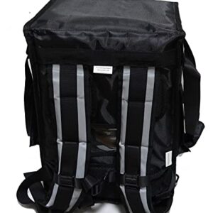 PK-34V: Small Food Delivery Backpack for Hot and Cold 13" L x 9" W x 18" H, Beverage Delivery Carrier, Drinking/Coffee Take Out Delivery Box, Thermal Bags, Top Loading