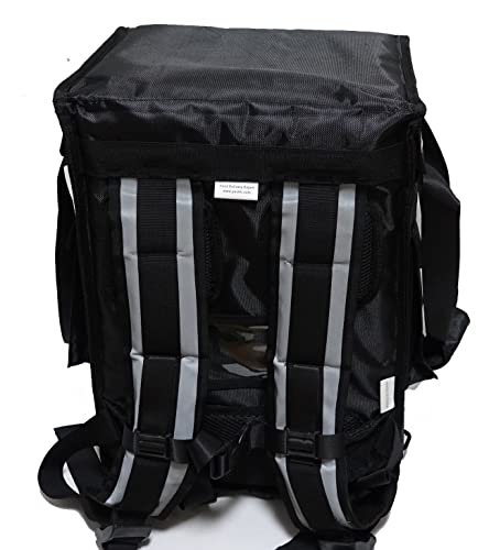 PK-34V: Small Food Delivery Backpack for Hot and Cold 13" L x 9" W x 18" H, Beverage Delivery Carrier, Drinking/Coffee Take Out Delivery Box, Thermal Bags, Top Loading