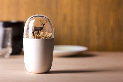 QUALY Deer Meadow Toothpick Holder Unique Home Design Decoration Unusual Gift FKitchen Gadgets Housewarming BPA-Free Cool Kitchen Gadgets Modern Home Decor Gifts Gift