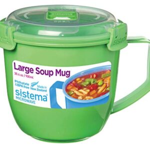 Sistema To Go Collection Soup Mug, Large, 1 Count, Colors may vary, 900 milliliters