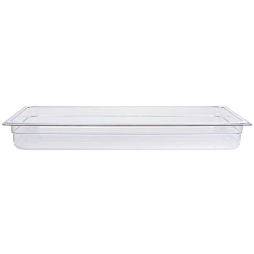 HUBERT® Full Size Cold Food Pan Clear Polycarbonate - 2 1/2"D