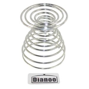 Dianoo Stainless Steel Egg Holder, Spring Wire Tray Boiled Egg Cups Holder Stand Storage, 8PCS, Silver