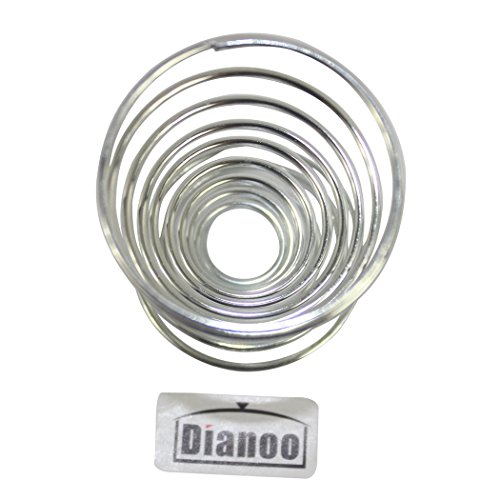 Dianoo Stainless Steel Egg Holder, Spring Wire Tray Boiled Egg Cups Holder Stand Storage, 8PCS, Silver