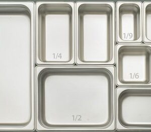 Tiger Chef 6-inch 1/3 Third Size Stainless Steel Anti-Jam Steam Table Pans 3-Pack