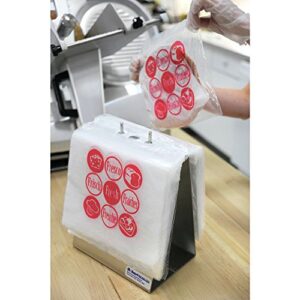 Hubert® Stainless Steel Deli Bag Dispenser - 9"L x 6"D x 11 1/2"H