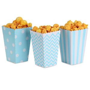 nuiby 36 pcs popcorn boxes treat boxes movie popcorn paper bags for dessert tables & wedding favors