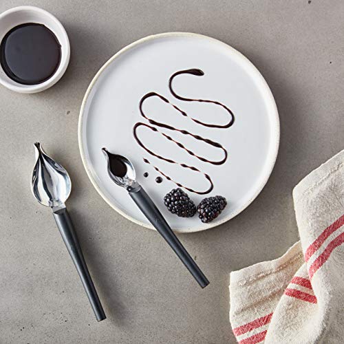 Mercer Culinary Precision Drawing Decorating Spoon Set, Large/Small, Stainless Steel