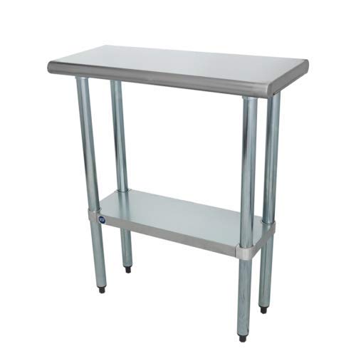 Stainless Steel Prep Work Table 14 x 24 - NSF - Heavy Duty