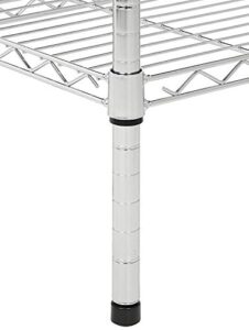 commercial chrome wire shelving posts 24" - 4 posts