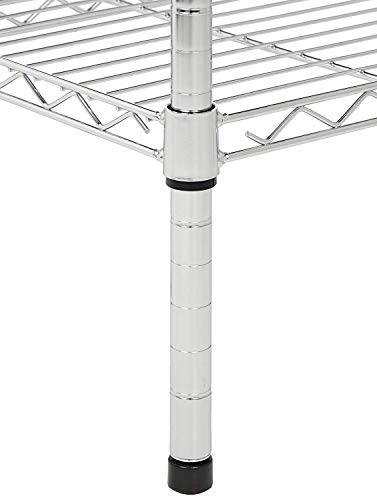 Commercial Chrome Wire Shelving Posts 24" - 4 Posts