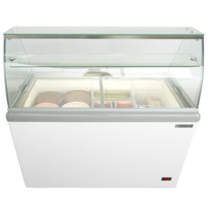 MAXX Cold MXDC-8 Commercial Ice Cream Dipping Cabinet Freezer, White